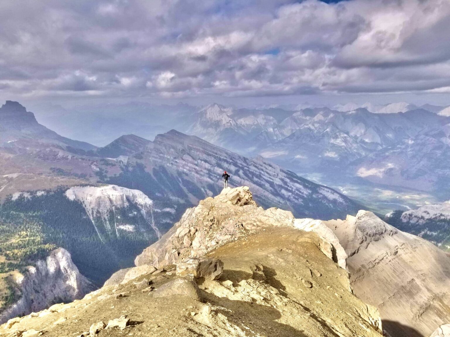 A Smoky Hike to the Mount Bourgeau Summit in Banff - The Holistic ...